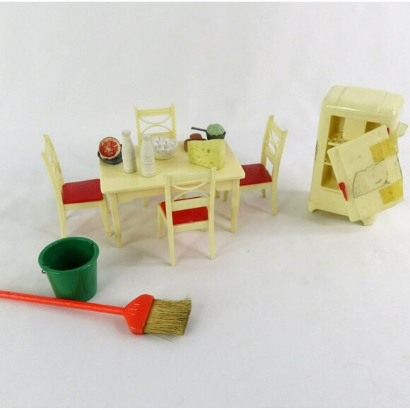 Renwal | Toys | Vintage Renwal Plastic Dollhouse Furniture Kitchen Set ...